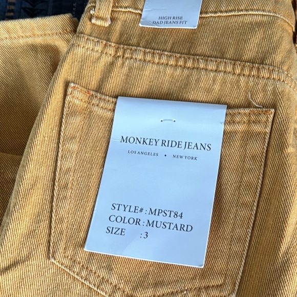 Monkey Ride Jeans | Jeans | Monkey Ride Jeans High Rise Dad Fit Size 3 Nwt | Poshmark